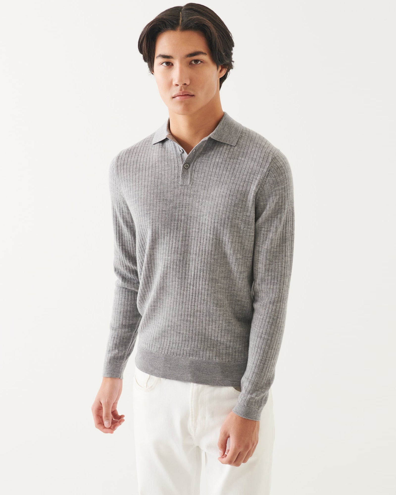 PATRICK ASSARAF Drop Needle Polo