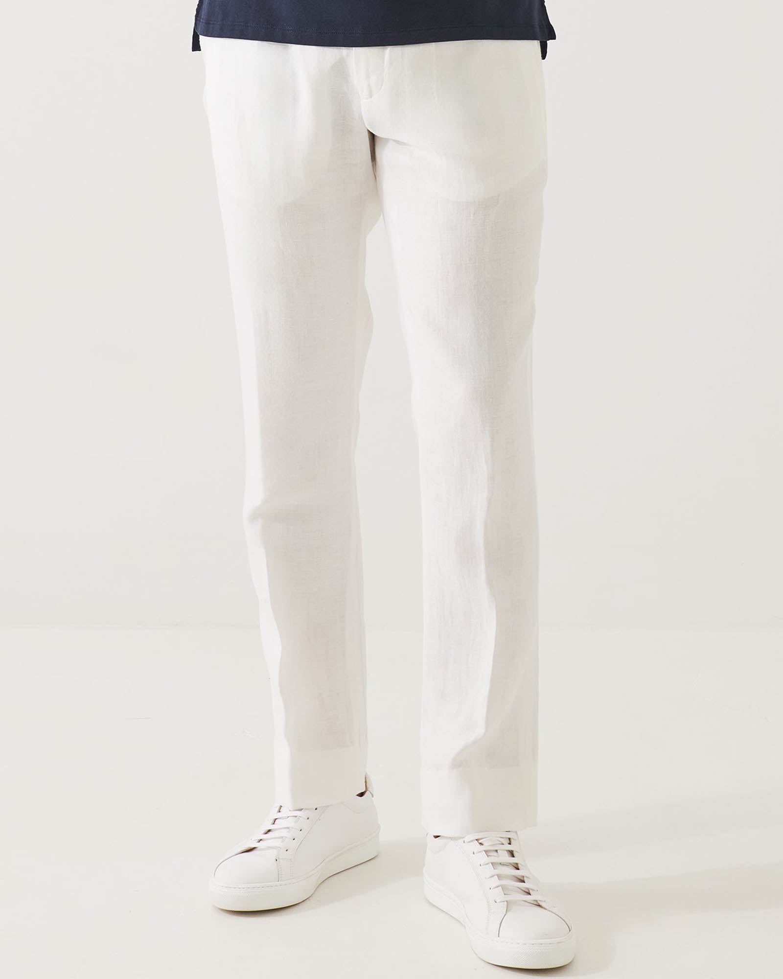 PATRICK ASSARAF Linen Drawstring String Pants