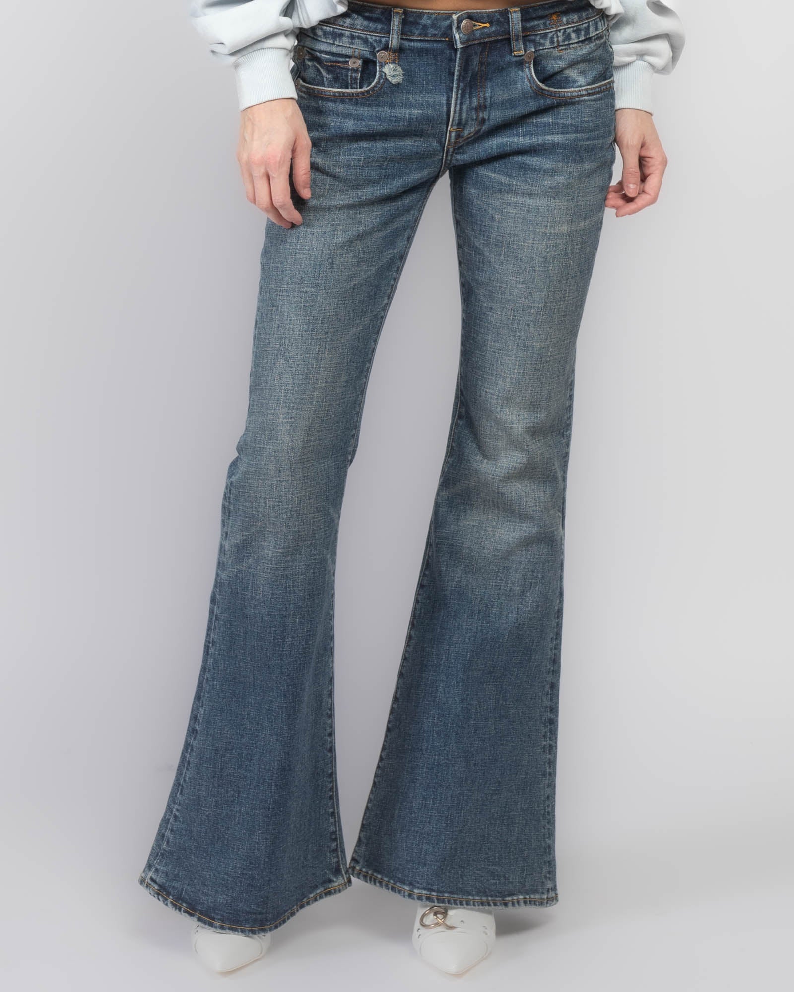 R13 Overflow Boy Flare Jeans