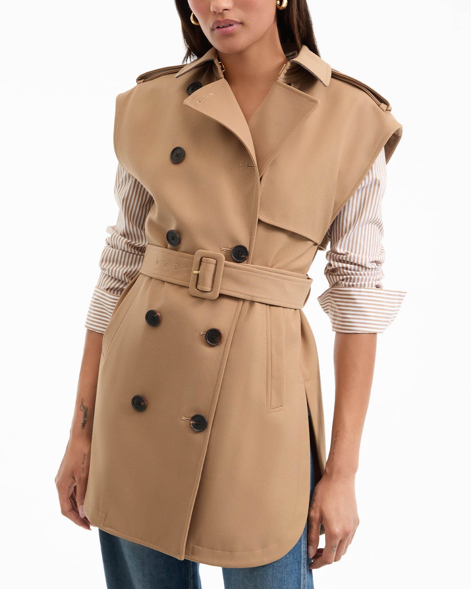VERONICA BEARD Willmott Trench Vest