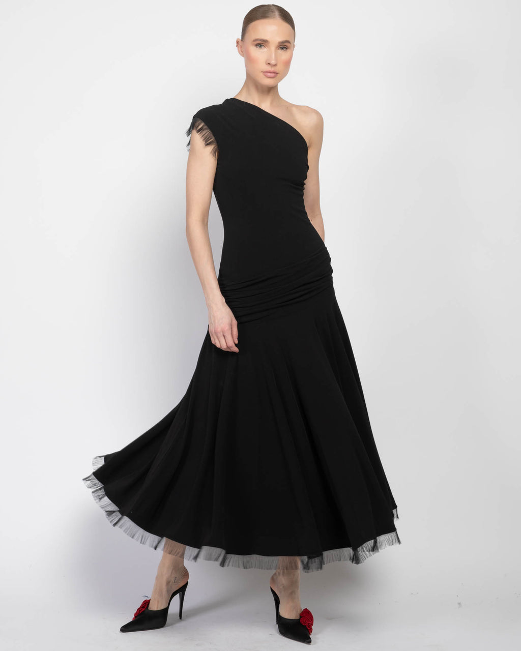 BRANDON MAXWELL Tess Shoulder Dress | TNT - The New Trend | Shop Luxury ...