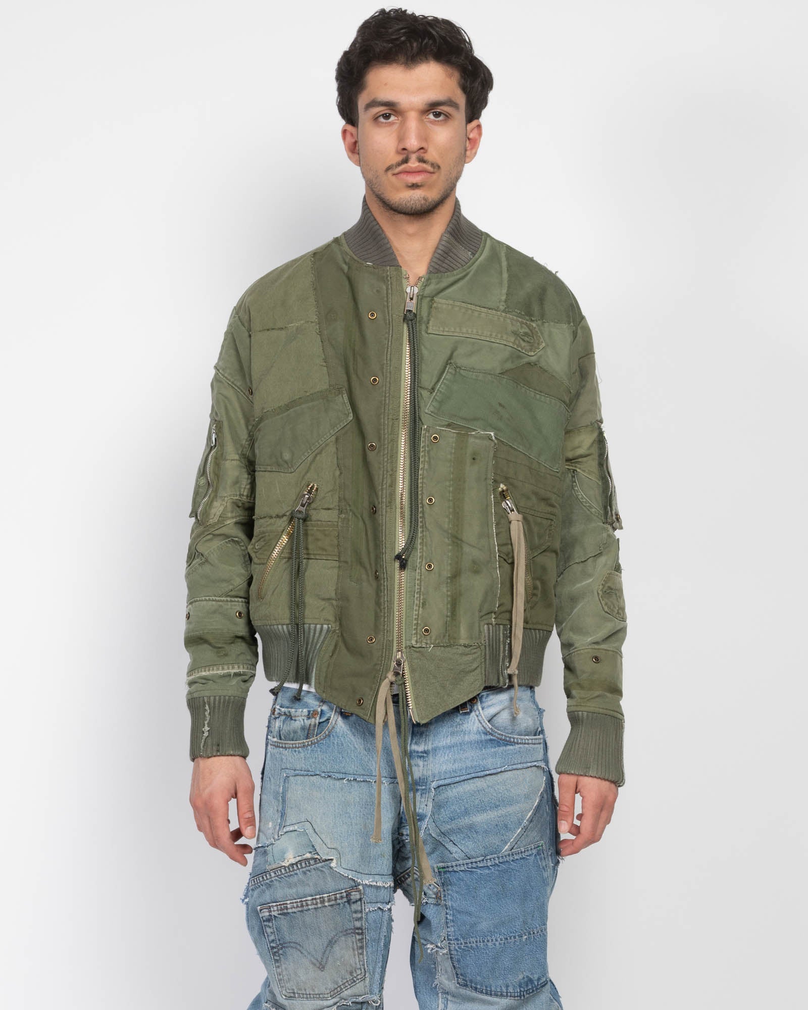 GREG LAUREN Mix Flight Jacket | TNT - The New Trend | Shop Luxury ...