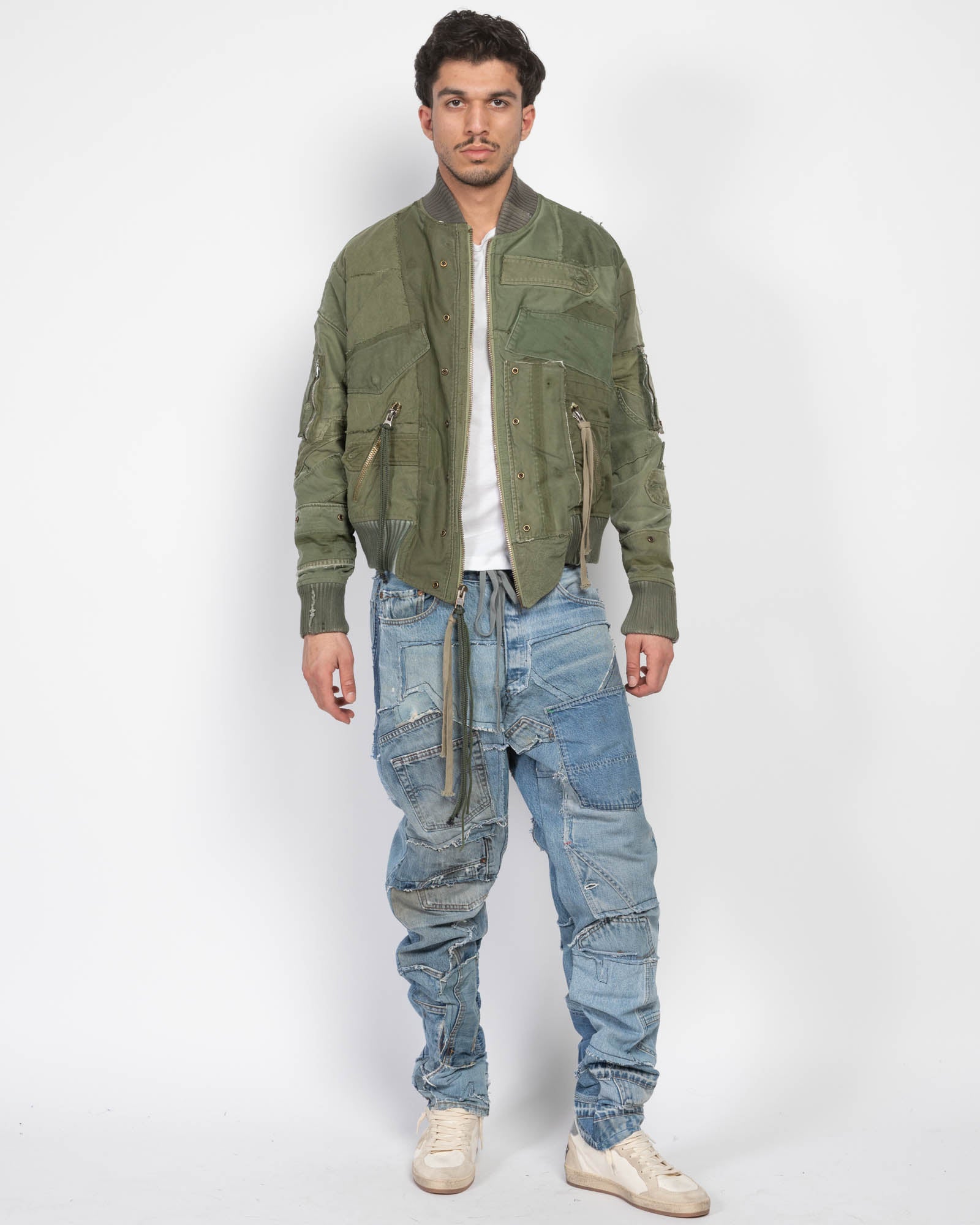 GREG LAUREN Mix Flight Jacket | TNT - The New Trend | Shop Luxury ...