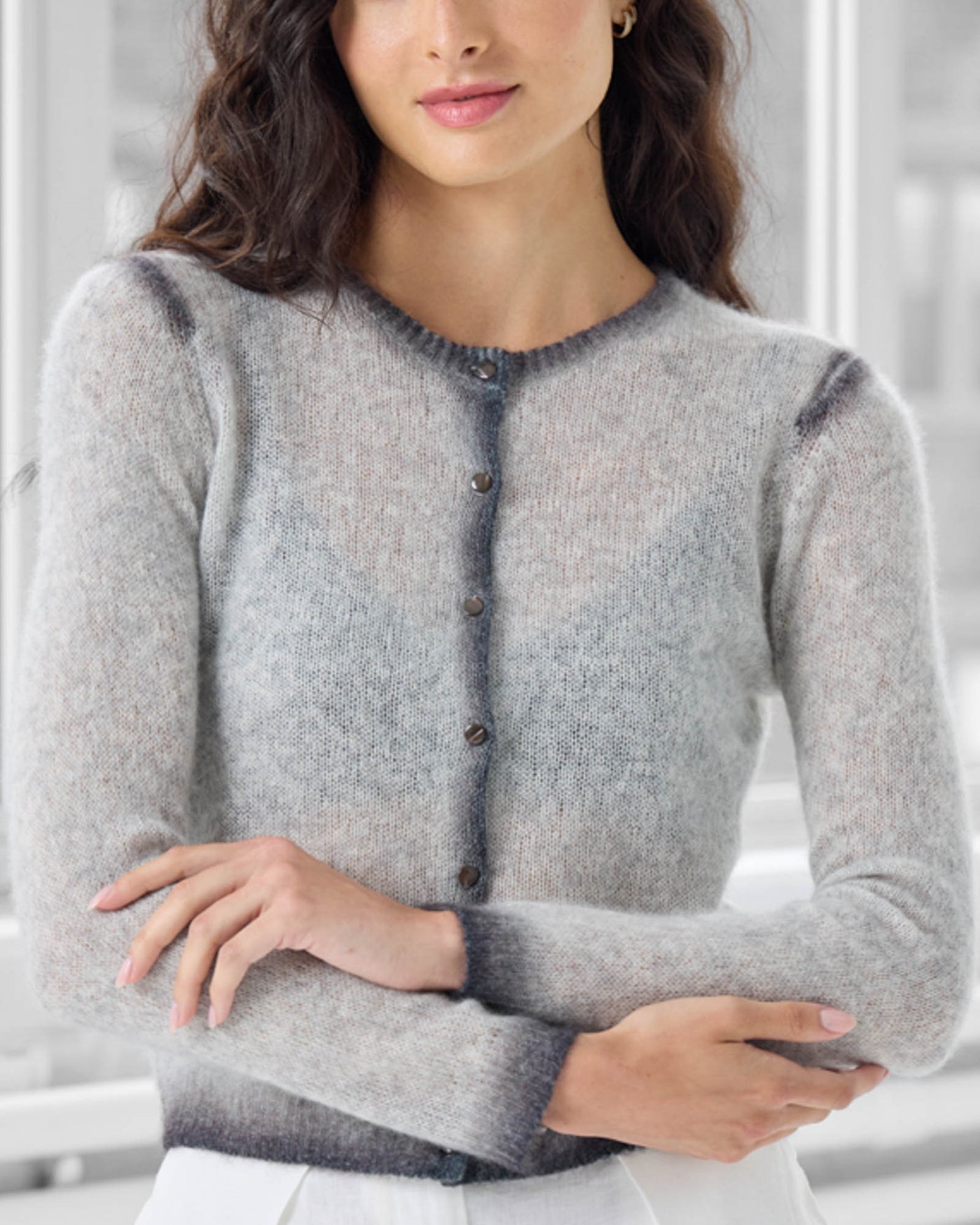 AUTUMN CASHMERE Smudge Tip Cardigan