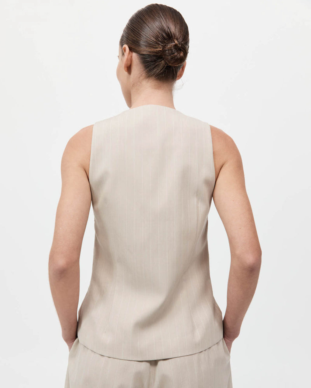 ST. AGNI Pinstripe Vest | TNT - The New Trend | Shop Luxury Fashion ...