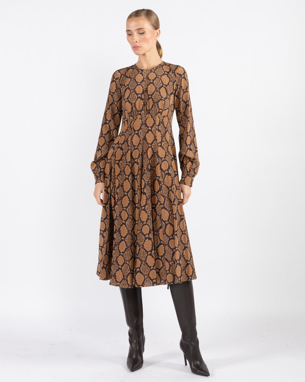 MICHAEL KORS COLLECTION Flare Dress | TNT - The New Trend | Shop Luxury ...