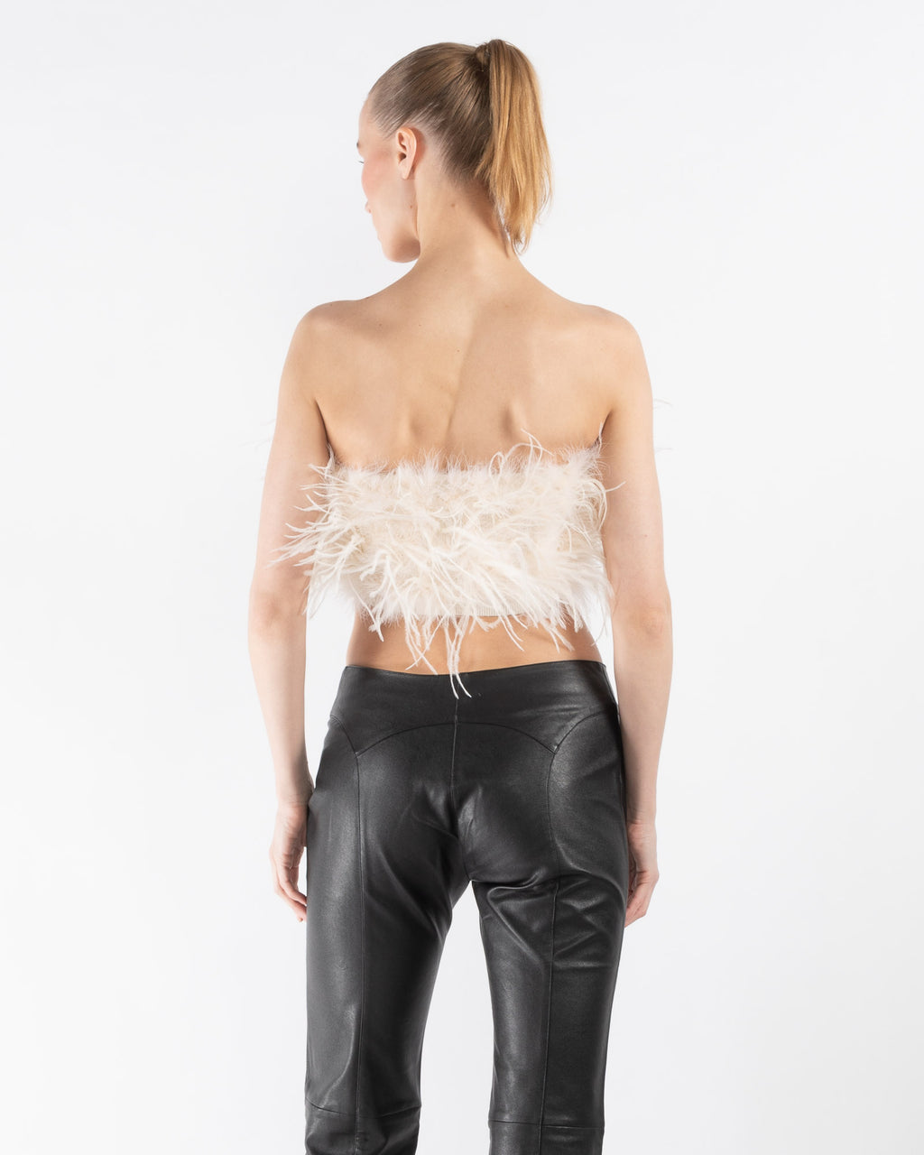 LAPOINTE Feather Tube Top | TNT - The New Trend | Shop Luxury Fashion ...
